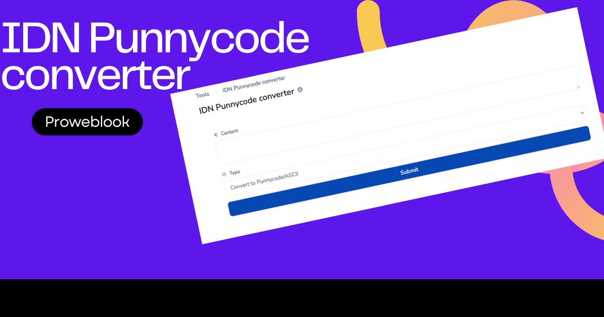 IDN Punycode Converter Online | Proweblook