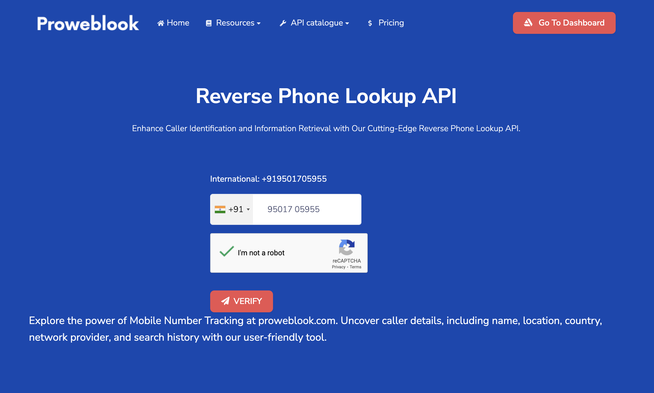 Reverse Phone Lookup API - Proweblook